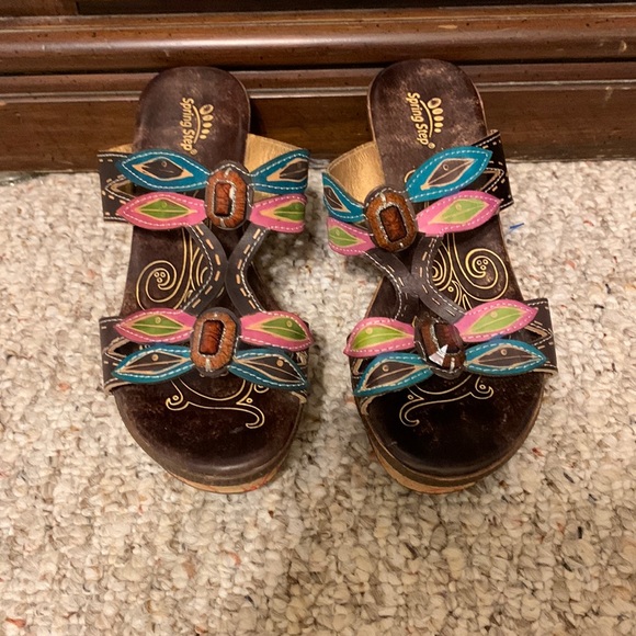 Spring Step | Shoes | Spring Step Wedge Heel Sandals | Poshmark